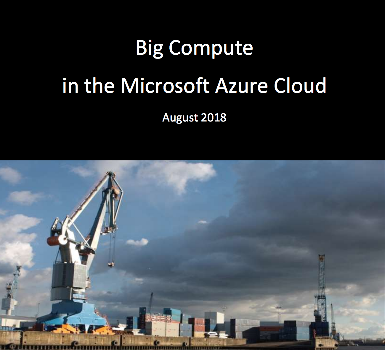 Big Compute in the Microsoft Azure Cloud